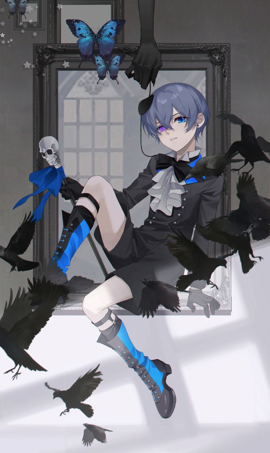 aru (pixiv 6926366) kuroshitsuji ciel phantomhive eyepatch heterochromia male | #1181524 | yande.re